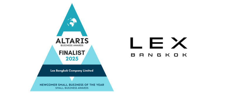 Lex Bangkok Named Finalist in the 2025 Altaris Small Business Awards